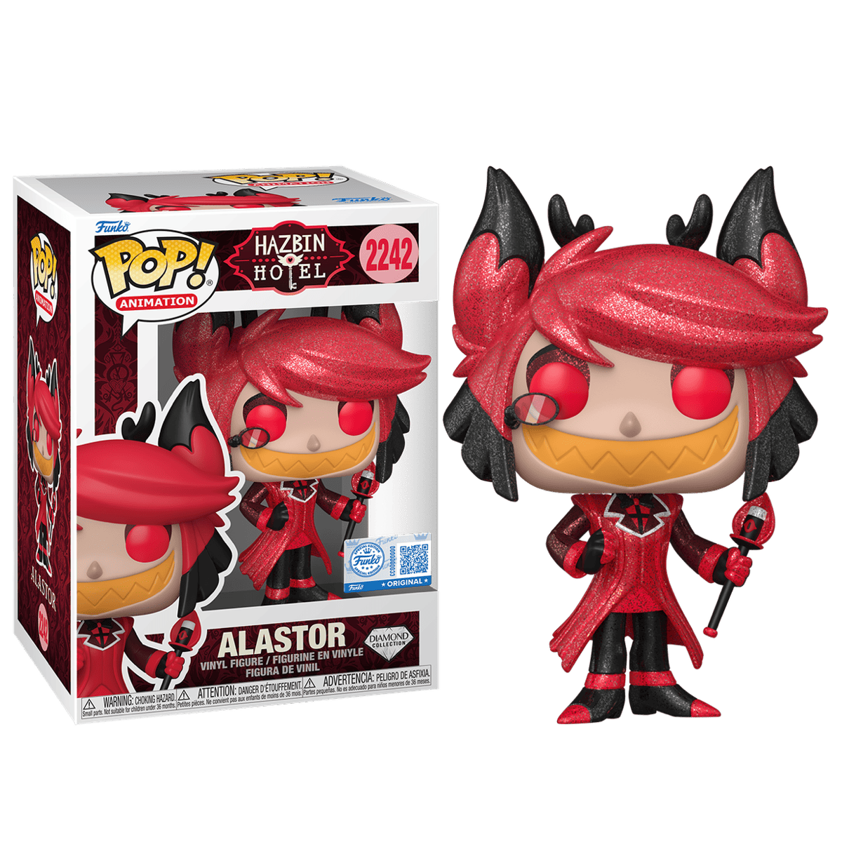 Фигурка Аластор блестящий (Alastor Diamond Glitter (Эксклюзив Hot Topic ...